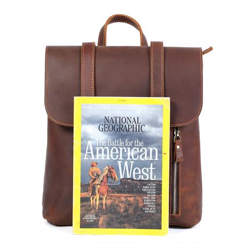 Small Leather Rucksack Vintage Fashion Backpack Ithya