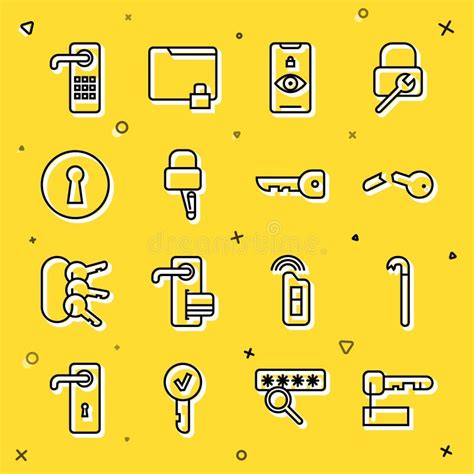 Set Line Marked Key Crowbar Broken Eye Scan Lock Picks For Lock Picking Keyhole Digital