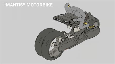 Mantis Motorbike Art Design