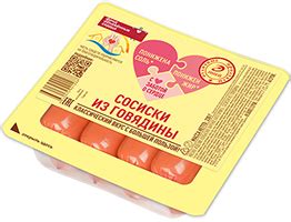 Сосиски и сардельки - продукция от производителя мясокомбината Иней