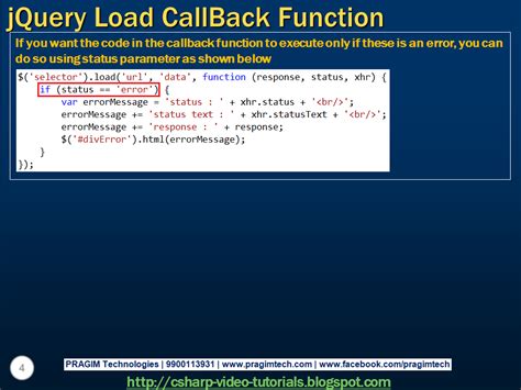 sql server and c video tutorial jquery load callback function