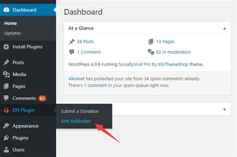Ask Visitor To Disable Adblock Extension In Wordpress Dh Anti
