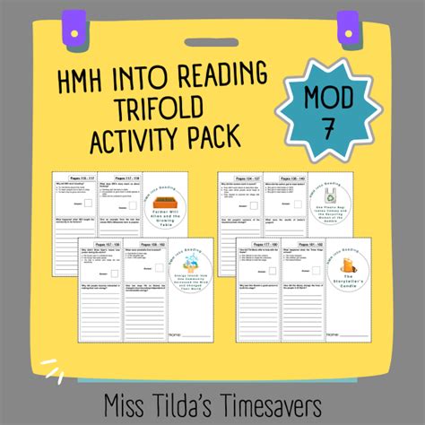 Grade 3 Hmh Into Reading Module 7 Question And Answer Trifolds Bundle Made By Teachers