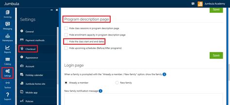 How Can I Remove Class Dates From My Registration Page