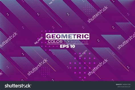 Minimal Geometric Background Dynamic Shapes Composition Stock Vector Royalty Free 1483691558