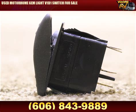 RV Components USED MOTORHOME GEM LIGHT V1D1 SWITCH FOR SALE Switches GEM LIGHT ROCKER SWITCHES