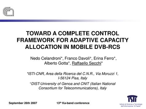 Ppt Toward A Complete Control Framework For Adaptive Capacity