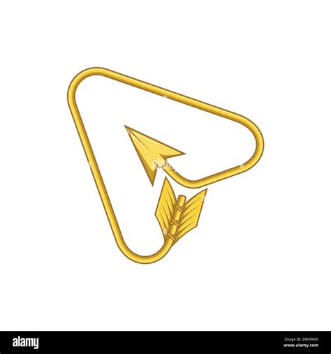 Vector Design Of Curved Arrow With Cursor Shape Stock Vector Image And Art Alamy