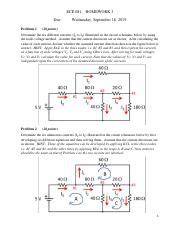 ECE 81 HOMEWORK 3 Pdf ECE 081 HOMEWORK 3 Due Problem 1 Wednesday September 18 2019 20