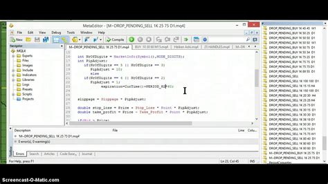 Mt4 Pending Order Script Risk 25 Pips Youtube