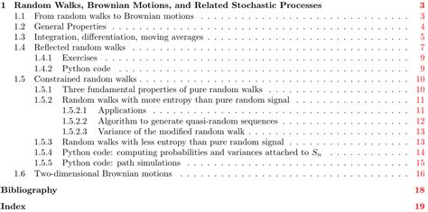 Random Walks Brownian Motions And Related Stochastic Processes Machine Learning Techniques