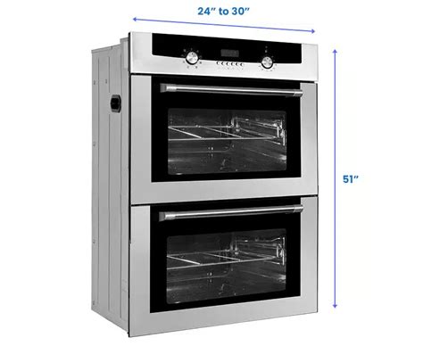 Oven Sizes Standard Single Double And Wall Dimensions Designing Idea
