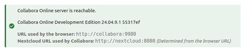 installation configs for collabora with nextcloud without reverse proxy installation