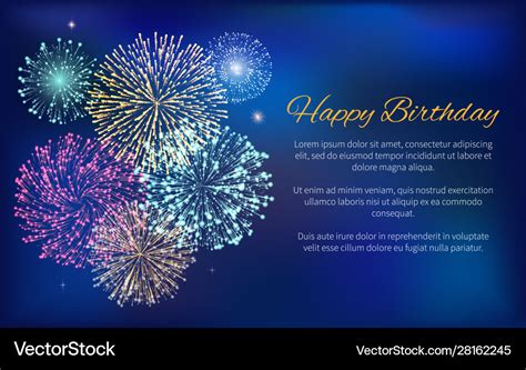 Happy Birthday Fireworks