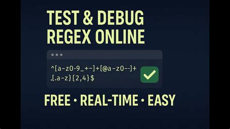 Test And Debug Regex Online Free Real Time Regular Expression Tool