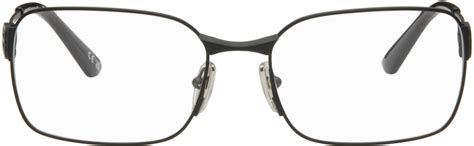 Balenciaga Black Rectangular Glasses In Black Black Transpar Modesens