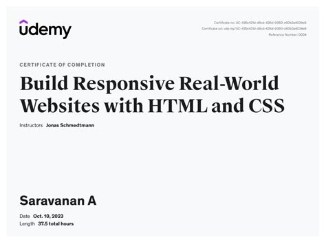 Completion Of Html And Css Course Saravanan Arumugam Posted On The Topic Linkedin