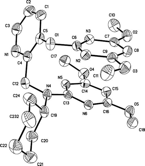The Structure Of The Title Compound Showing The Atomic Numbering Download Scientific Diagram