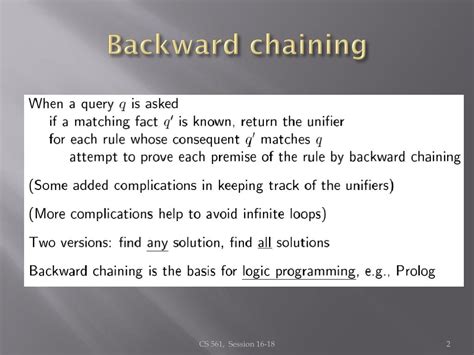 Ppt Logic Inference And Chaining Powerpoint Presentation Free