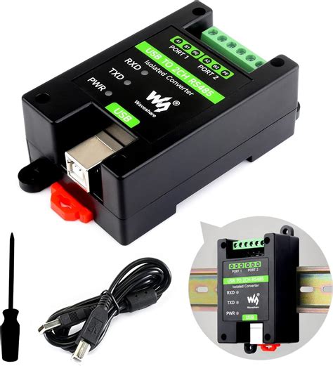 Amazon Com Waveshare USB To 2CH RS485 Industrial Grade Isolated Converter Onboard Original