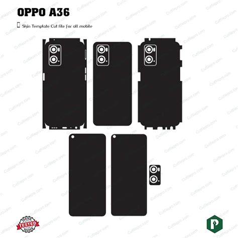 Oppo A Cut File Template Vector