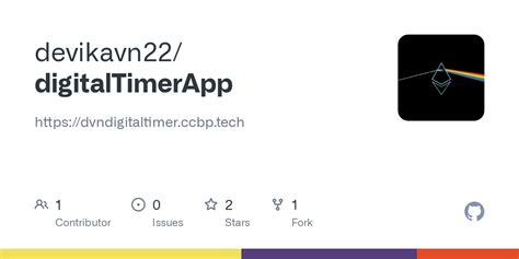 github devikavn22 digitaltimerapp dvndigitaltimer ccbp tech
