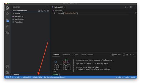 Julia Environments · Julia In Vs Code