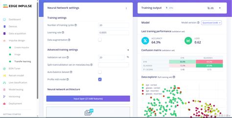Edge Impulse使用教程之训练模型接上文深度学习心有灵犀一遍过 天启ai社区 Edge Impulse使用教程之训练模型接上文深度学习心有灵犀一遍过 天启ai社区