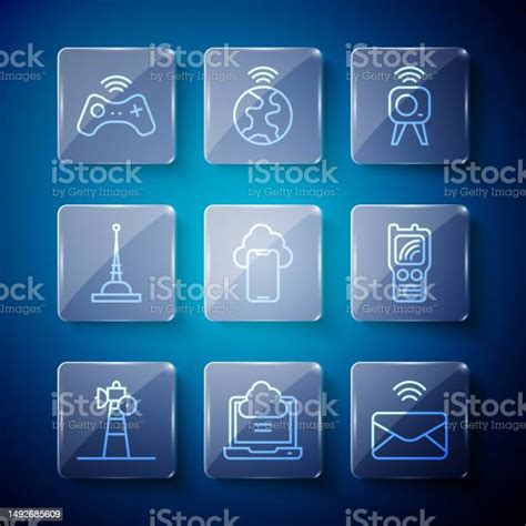 라인 위성 접시 네트워크 클라우드 연결 메일 및 이메일 웹 카메라 클라우드 기술 데이터 안테나 무선 게임 패드 및 워키 토키