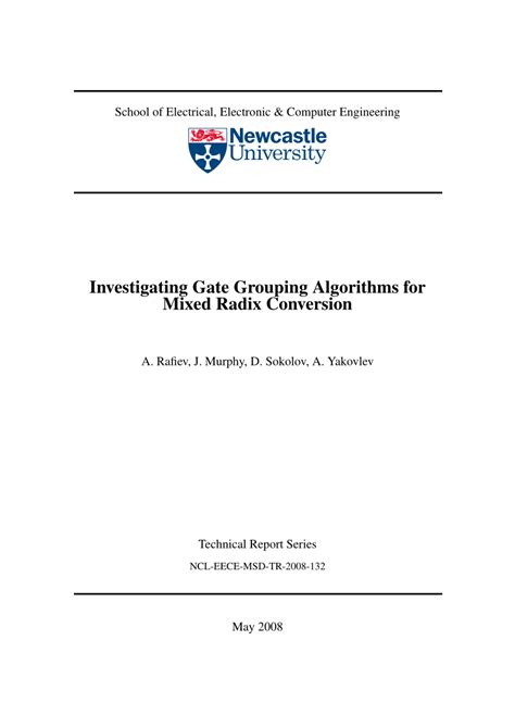 Pdf Conversion Investigating Gate Grouping Algorithms For Mixed Radix
