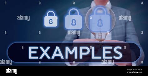 Writing Displaying Text Examples Concept Meaning Photo Sample Model To