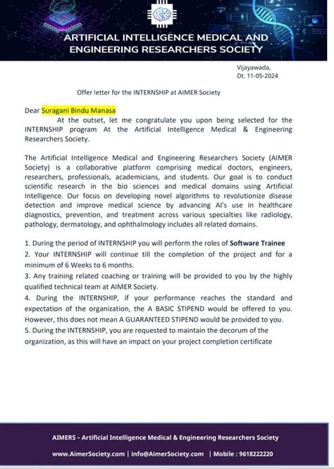 Hello Linkedin Fam Im Very Happy To Share My Gratitude To Aimer Society Artificial