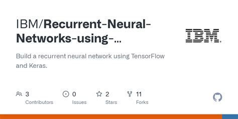 Github Ibmrecurrent Neural Networks Using Tensorflow Keras Build A