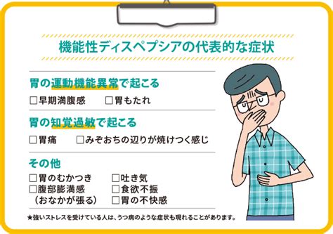 慢性的に胃の調子が悪い 機能性ディスペプシア｜目指せ！健康マイスター