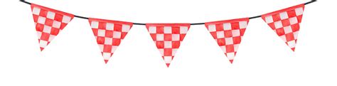 삼각형 깃발과 빨간색과 흰색 체크 무늬가있는 밝은 축제 번팅의 물 색 그림 수채화 그래픽 페인팅 컷아웃 클립 아트 요소 디자인 장식 깅엄에 대한 스톡 벡터 아트 및 기타