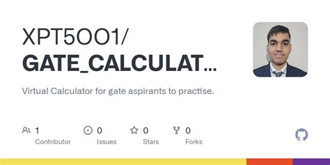 Github Xpt5oo1 Gate Calculator Virtual Calculator For Gate Aspirants To Practise