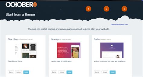 Install And Configure October Cms On Centos Stream 8 Computingforgeeks