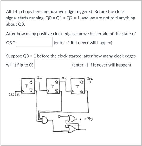 Solved All T Flip Flops Here Are Positive Edge Triggered
