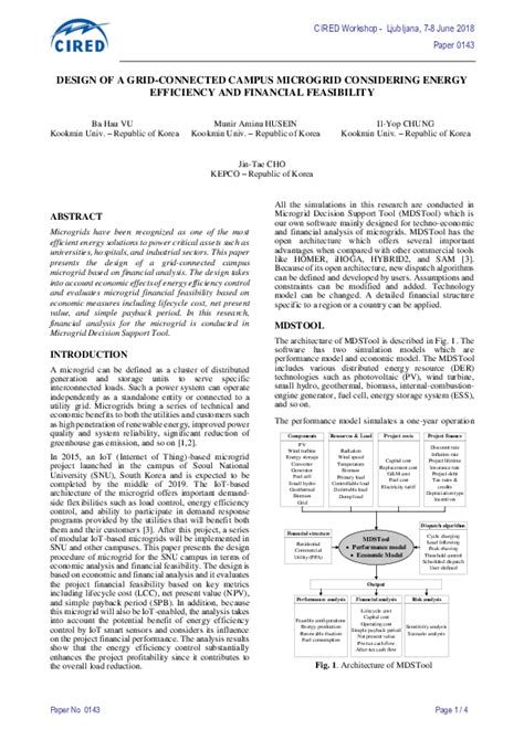 pdf design of a grid connected campus microgrid considering energy