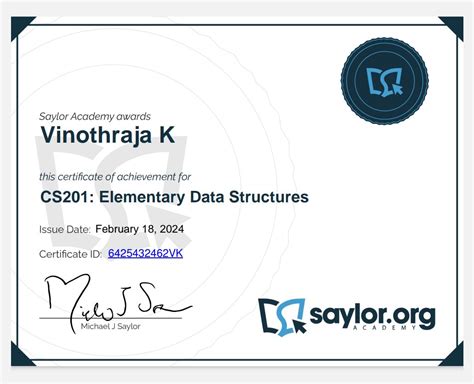 Vinoth Raja On Linkedin Just Wrapped Up An Elementary Data Structures Course Thrilled To Have