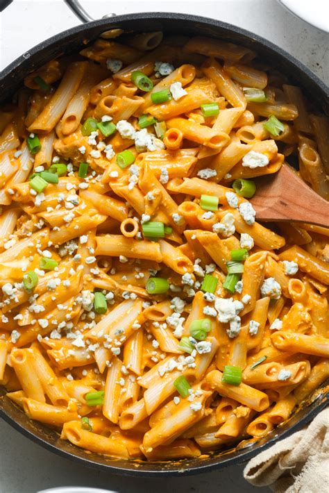 Buffalo Chicken Pasta ⋆ 100 Days Of Real Food