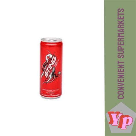 PEPSI Sting energy drink can 320ml Nước tăng lực Sting vị dâu 320ml Minuman tenaga Shopee