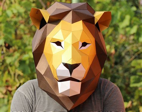 Lion Mask Template
