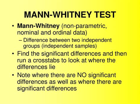 Ppt Mann Whitney Test Powerpoint Presentation Free Download Id1469057