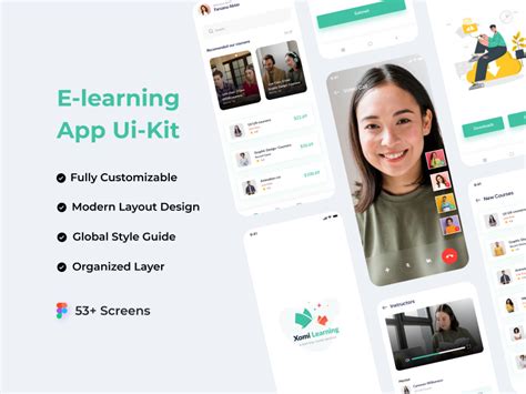E Learning App Ui Kit By Ux Lab ~ Epicpxls