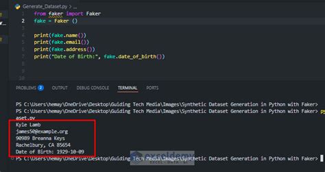 Synthetic Dataset Generation In Python With Faker Exceldemy