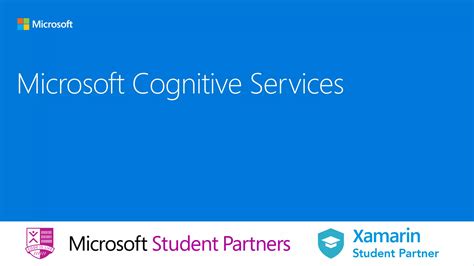 Xamarin And Cognitive Services Slides Ppt