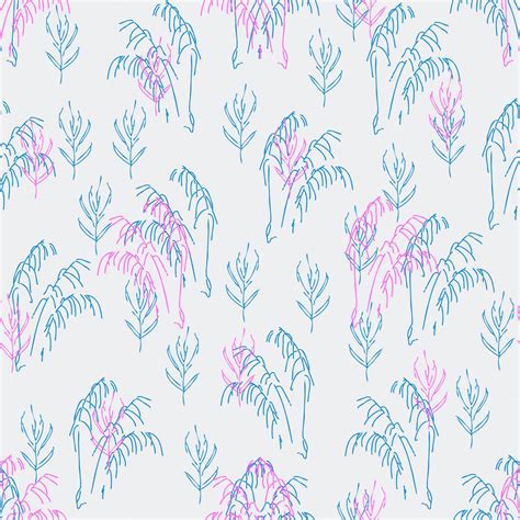 Premium Vector Seamless Pattern With Dry Grass Branches In Line Art