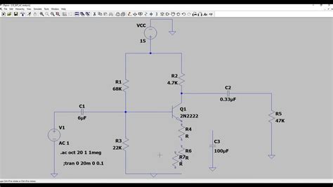 Current Series Feedback Amplifier Ltspice Youtube