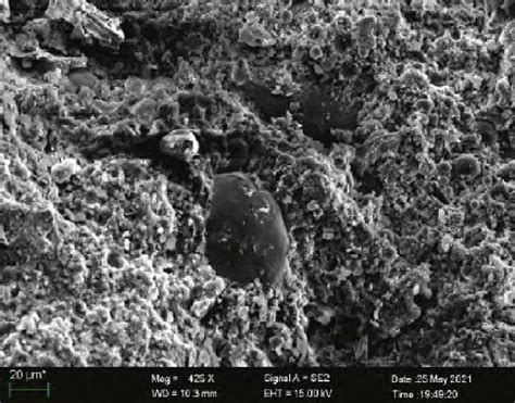 SEM Comparison Between Ordinary Concrete And Combined Excited Concrete Download Scientific